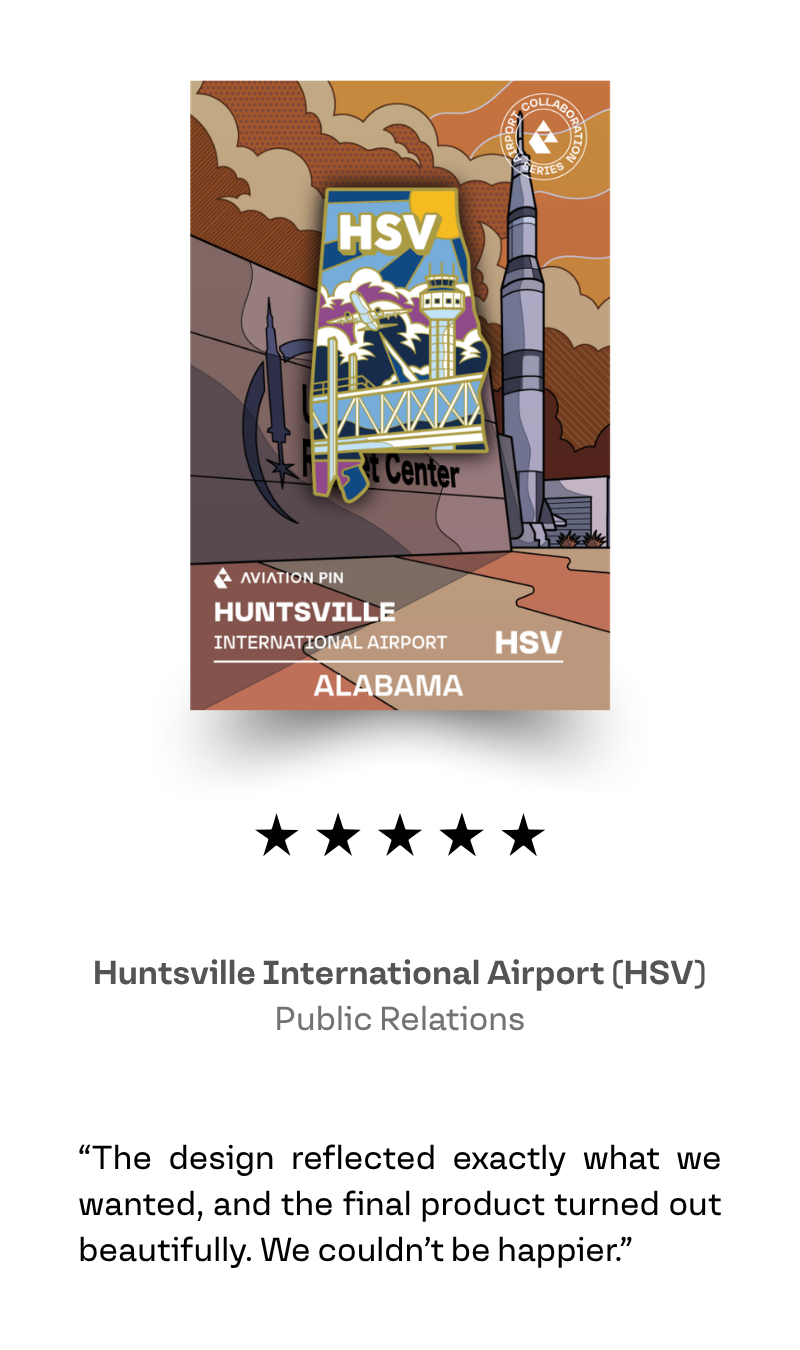 Airport Pins ︎ Aviation Pin Official Site