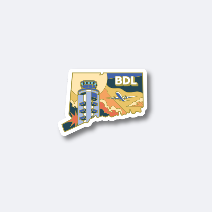 BDL Airport Sticker – Bradley International Airport, Connecticut ...