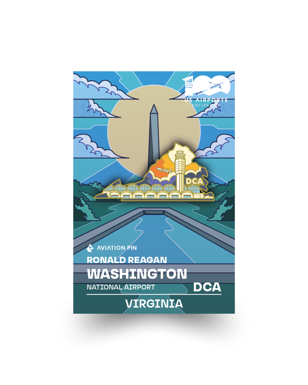 DCA Airport Pin – Ronald Reagan Washington National Airport, Virginia ...