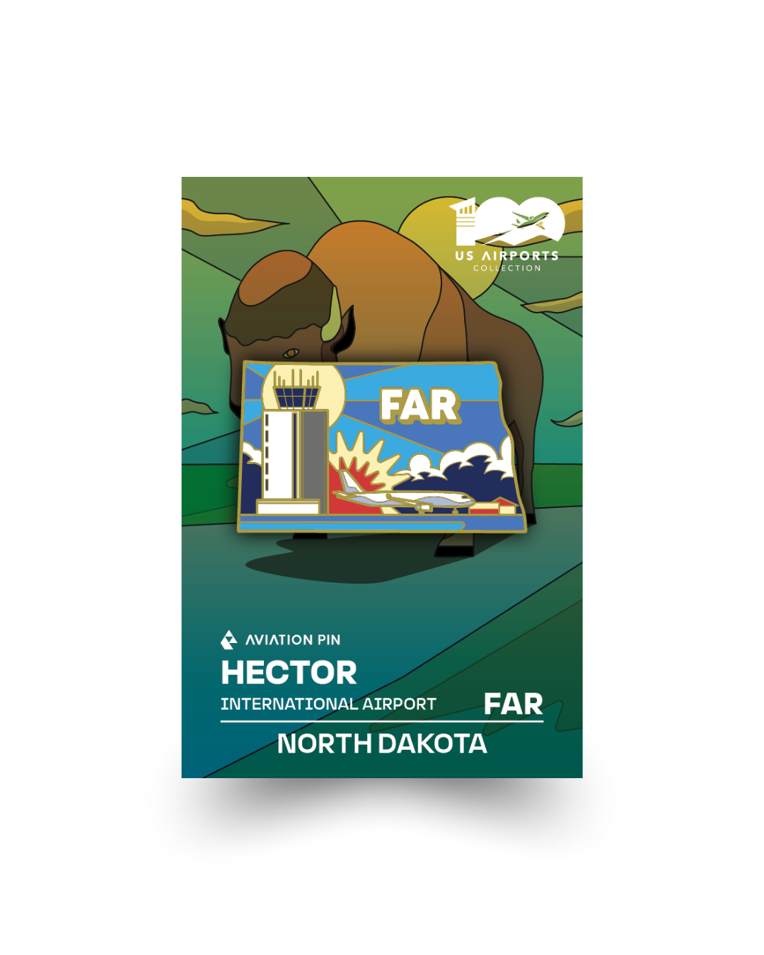 FAR Airport Pin – Hector International Airport, North Dakota – Aviation Pin