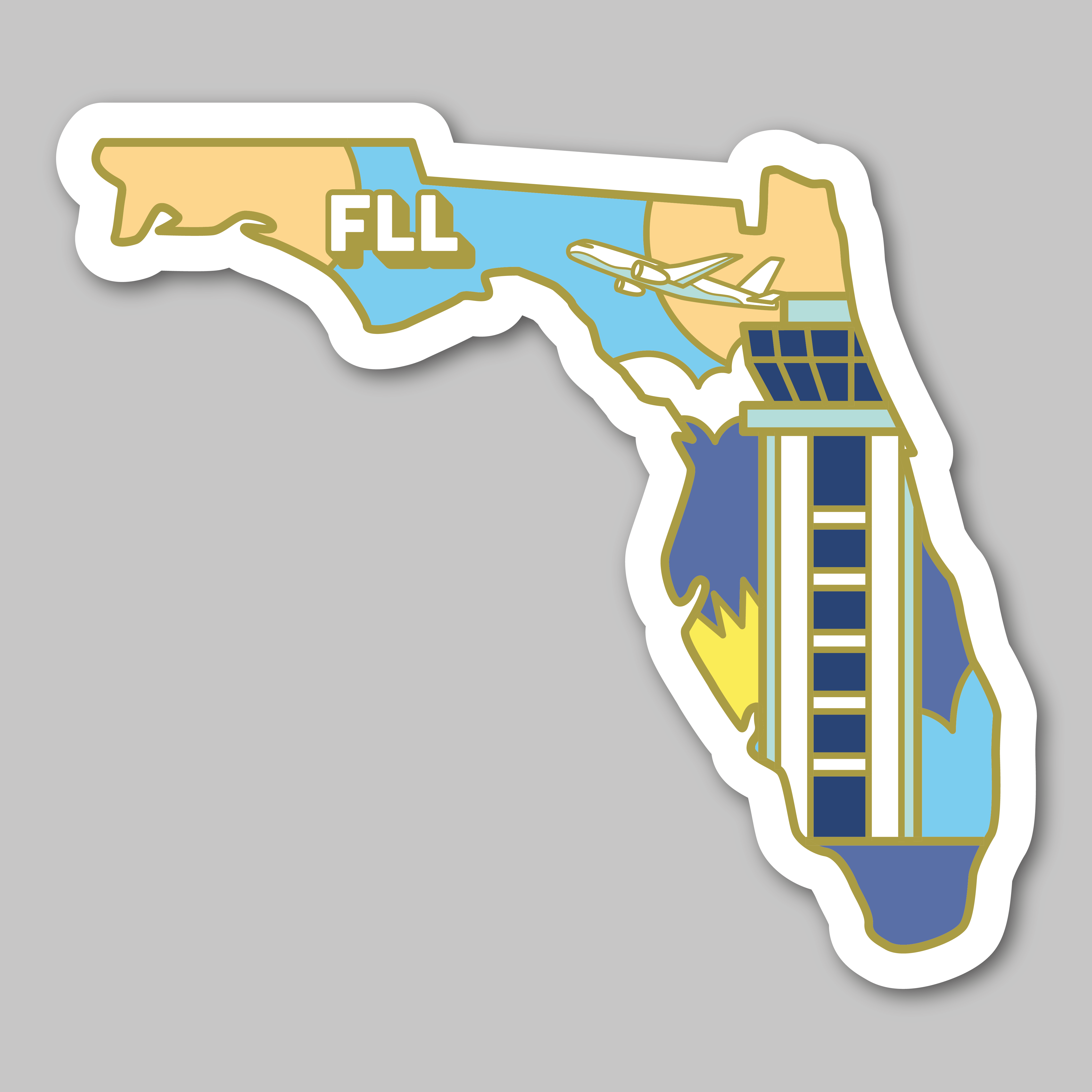 Airport Sticker | FLL - Florida – Aviation Pin
