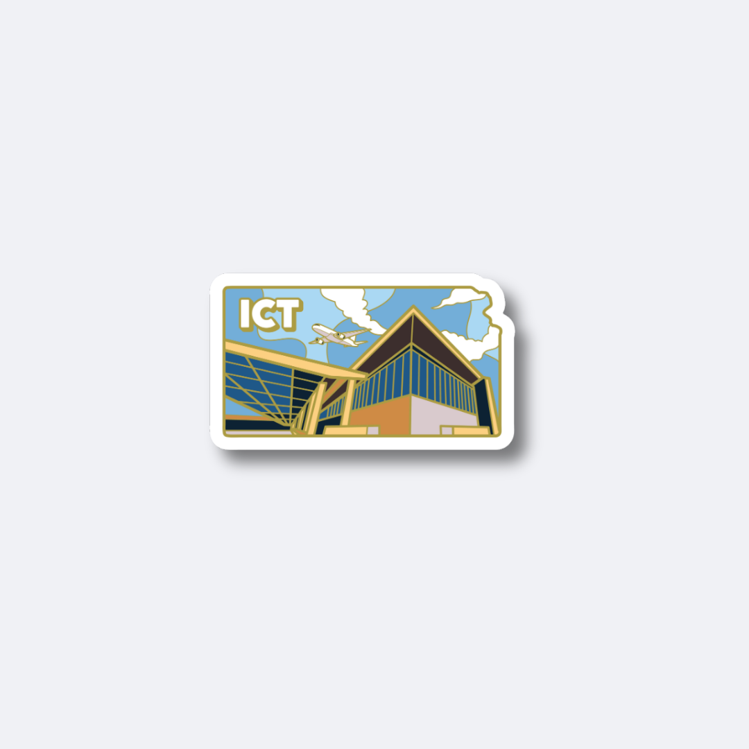 ICT Airport Sticker – Wichita Dwight D. Eisenhower National Airport, K ...