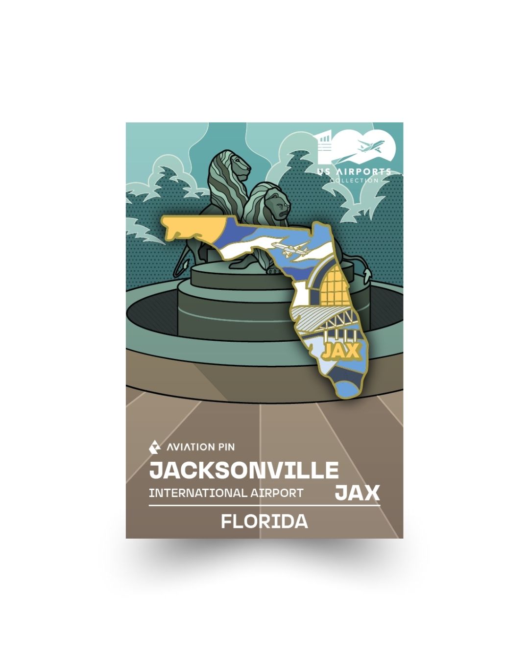 JAX Airport Pin – Jacksonville International Airport, Florida ...