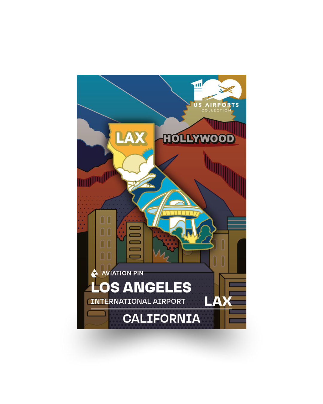 LAX Airport Pin – Los Angeles International Airport, California ...