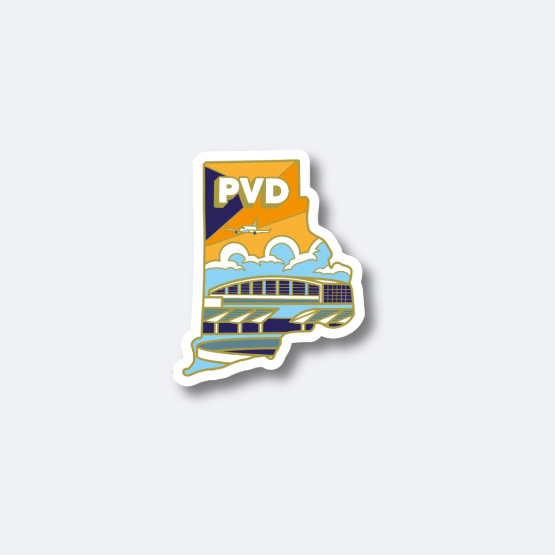 PVD Airport Sticker – Rhode Island T. F. Green International Airport ...