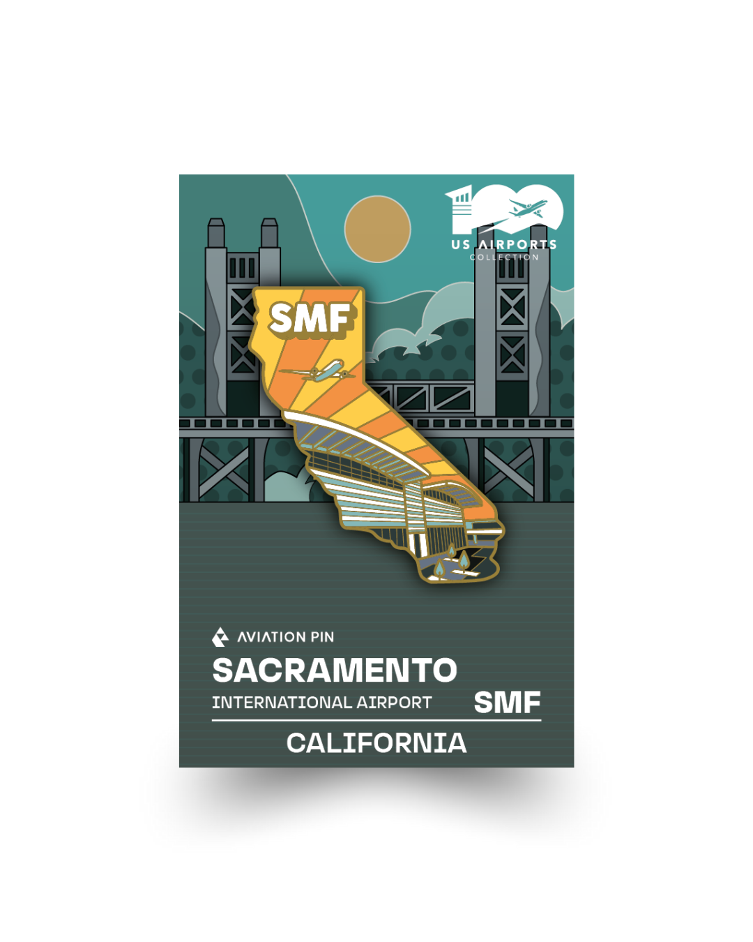 SMF Airport Pin – Sacramento International Airport, California ...