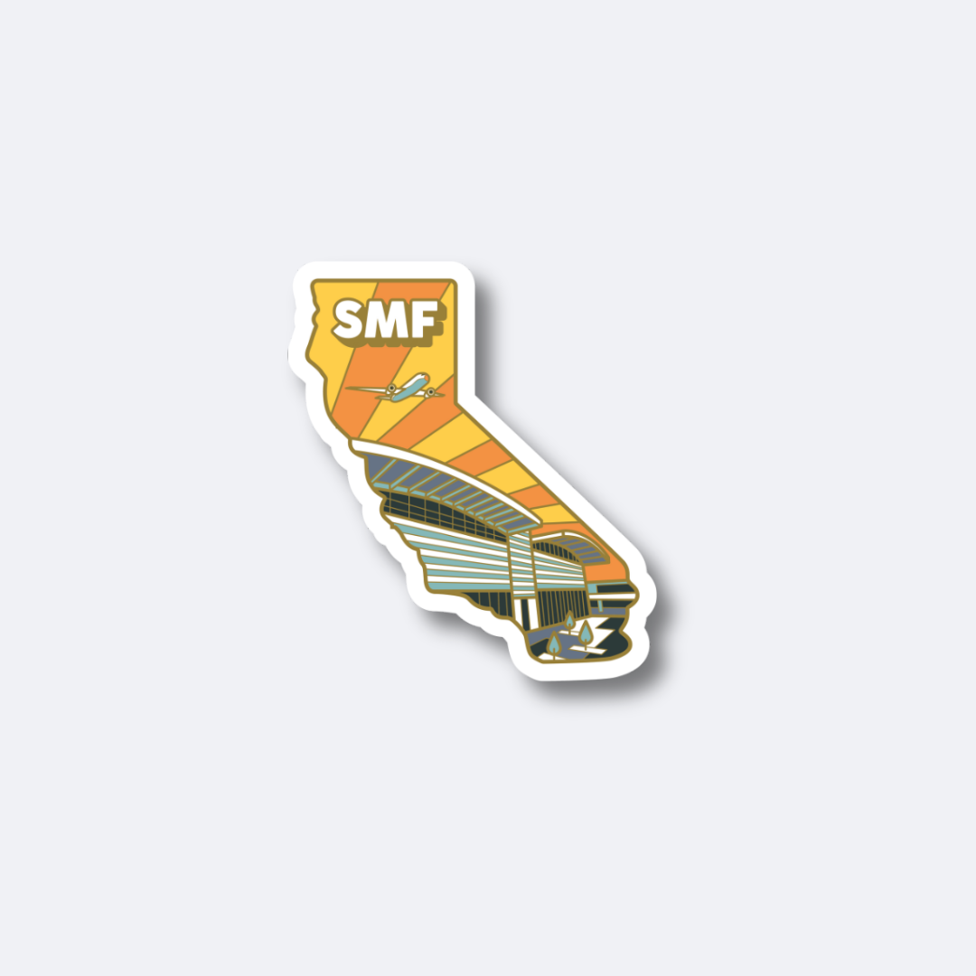 SMF Airport Sticker – Sacramento International Airport, California ...